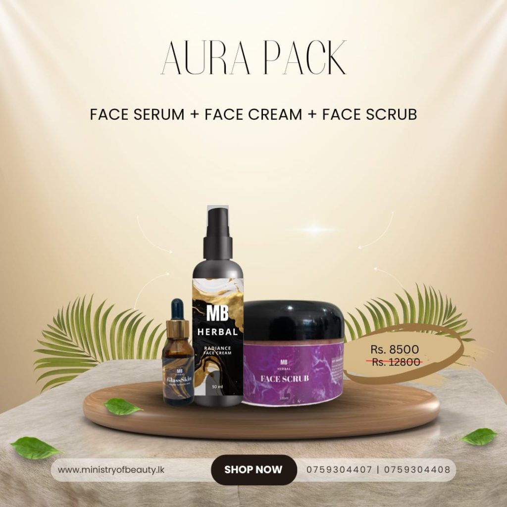 Aura Pack (Face Serum + Face Cream + Face Scrub) - Ministry Of Beauty
